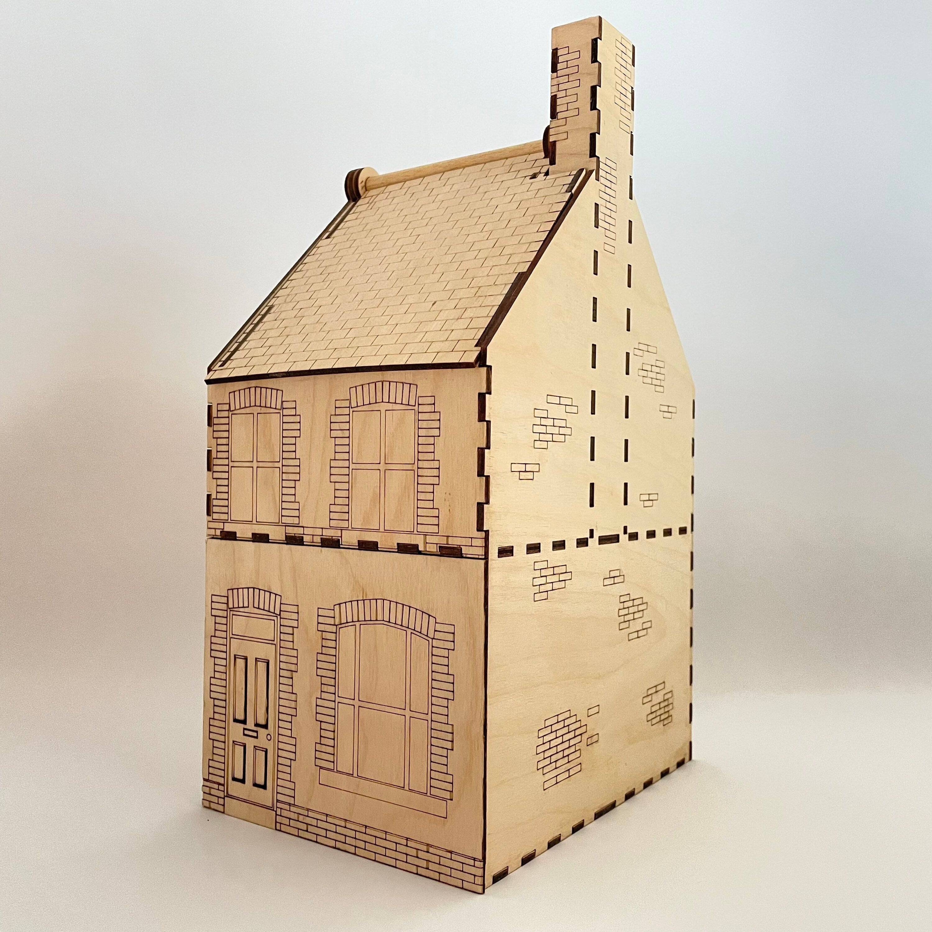 19th Century Terraced House - Flat Pack Model Kit By Curious Rabbit ...