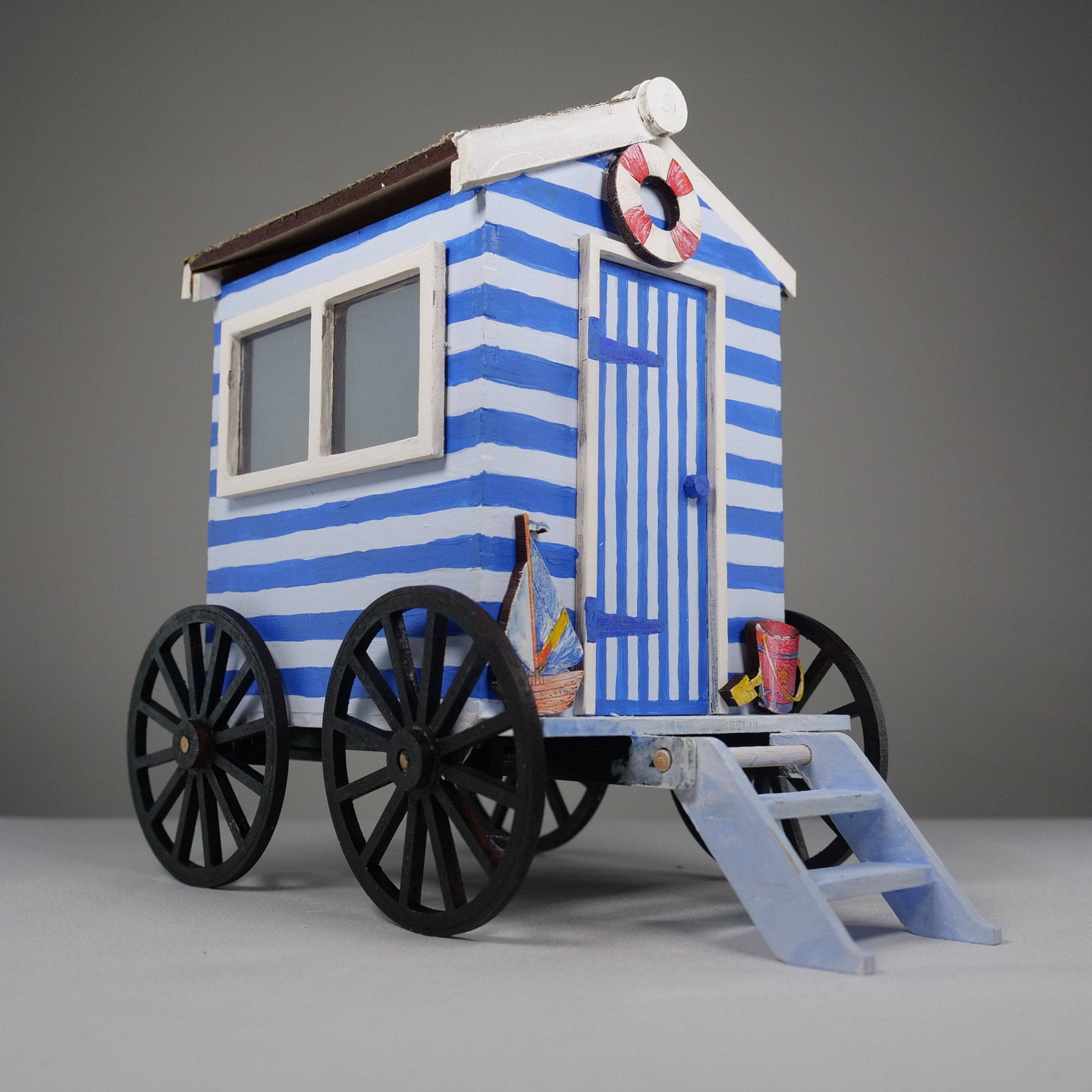 Bathing Hut - Flatpack Model Kit by Curious Rabbit ® | Curious Rabbit